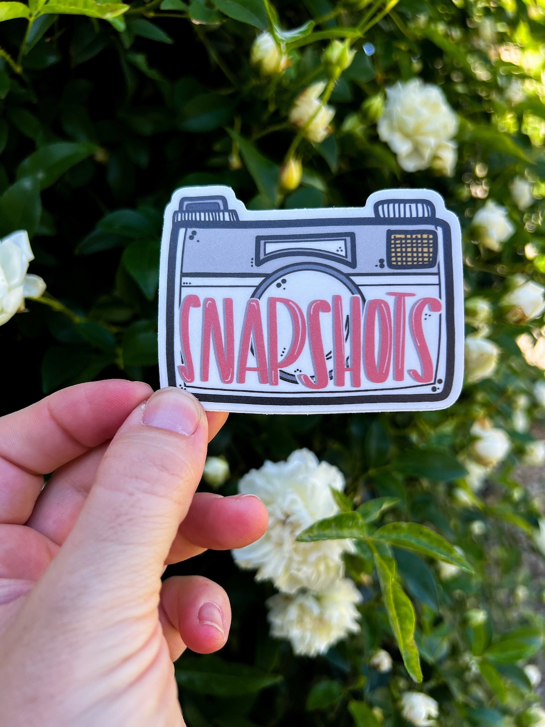 Vintage Camera "snapshots" Sticker | Waterproof Vinyl Decal - Etsy