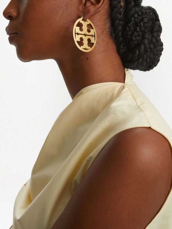 Tory Burch Miller Hoop Earring Etsy