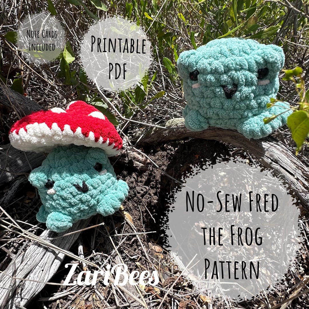 Crochet Pattern: Fred the Frog - No Sew Pattern - Printable PDF - Note ...