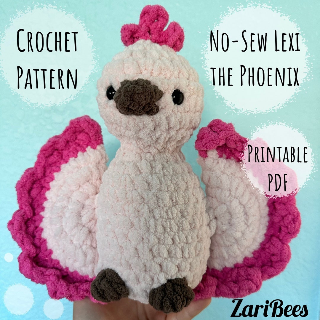 Crochet Pattern: No-sew Lexi the Phoenix Pattern - Intermediate Pattern ...