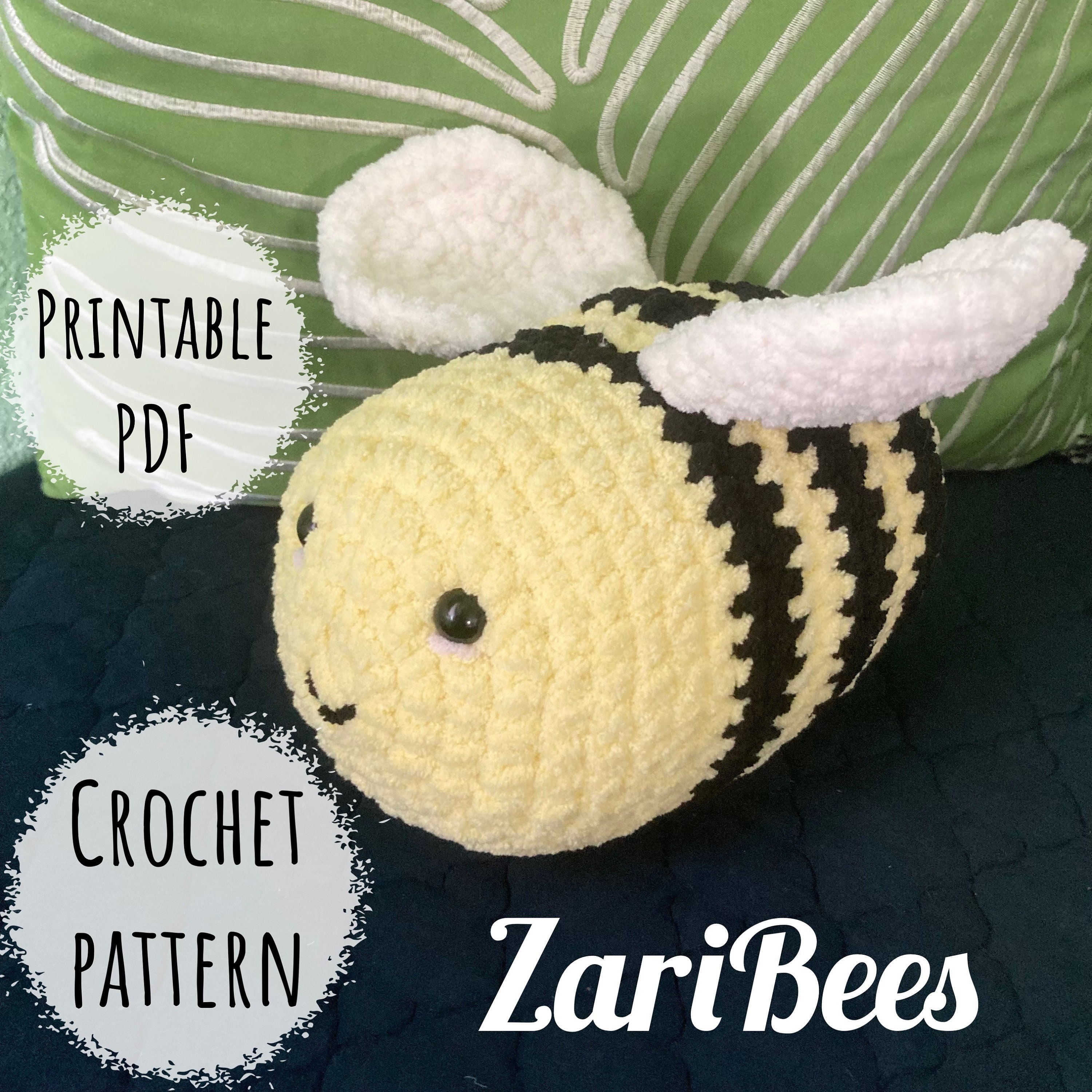 Crochet Pattern: Chunky Bee Printable PDF Instant Download - Etsy