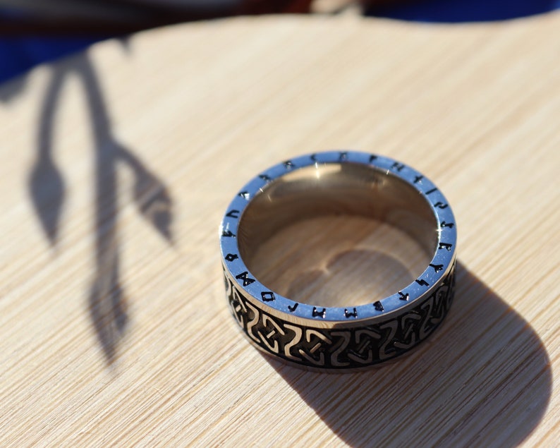 Silver Norse Runes Ring, Viking Ring, Nordic Runes, Norse Mythology ...