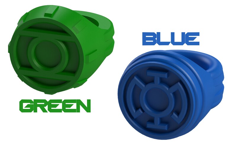 Lantern Power Rings Original Fan Designs Multiple Sizes - Etsy