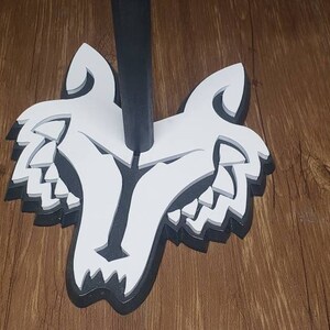 Commander Wolffe Helmet Stand | Plaque | Republic Cog | Wolffe Logo ...