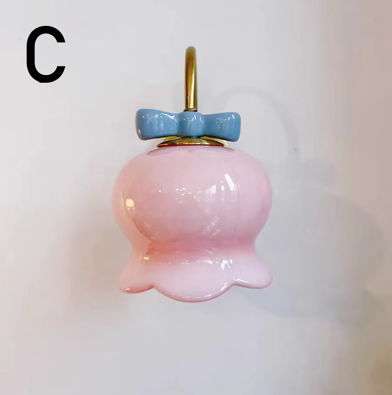 Bellflower Bow Wall Sconce Modern Cream Glass Wall Lights - Etsy