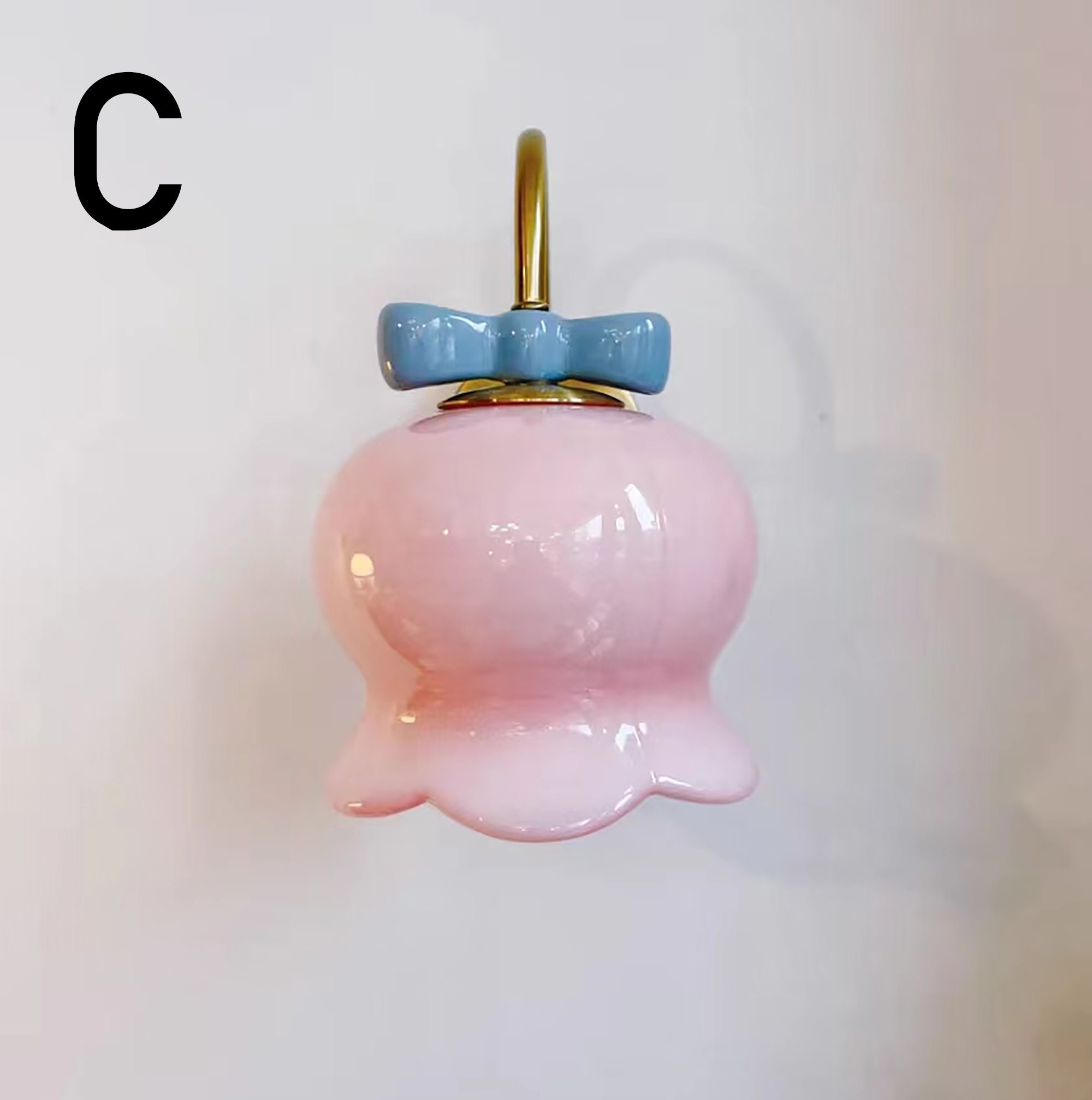 Bellflower Bow Wall Sconce Modern Cream Glass Wall Lights - Etsy