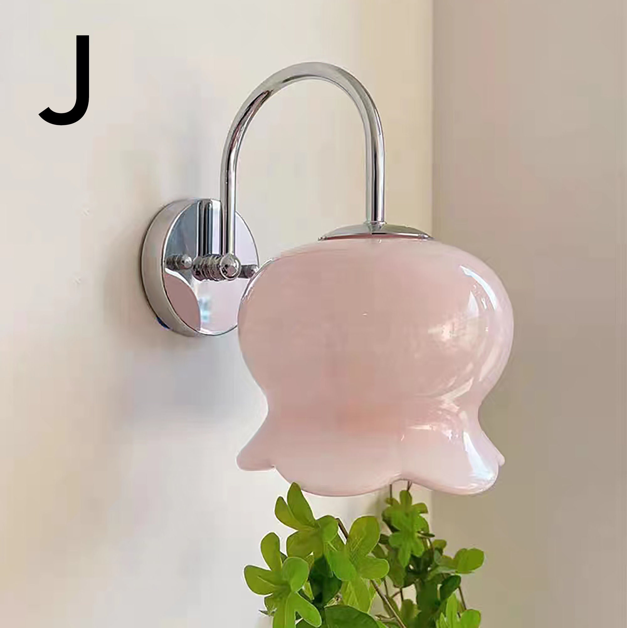 Bellflower Bow Wall Sconce Modern Cream Glass Wall Lights - Etsy