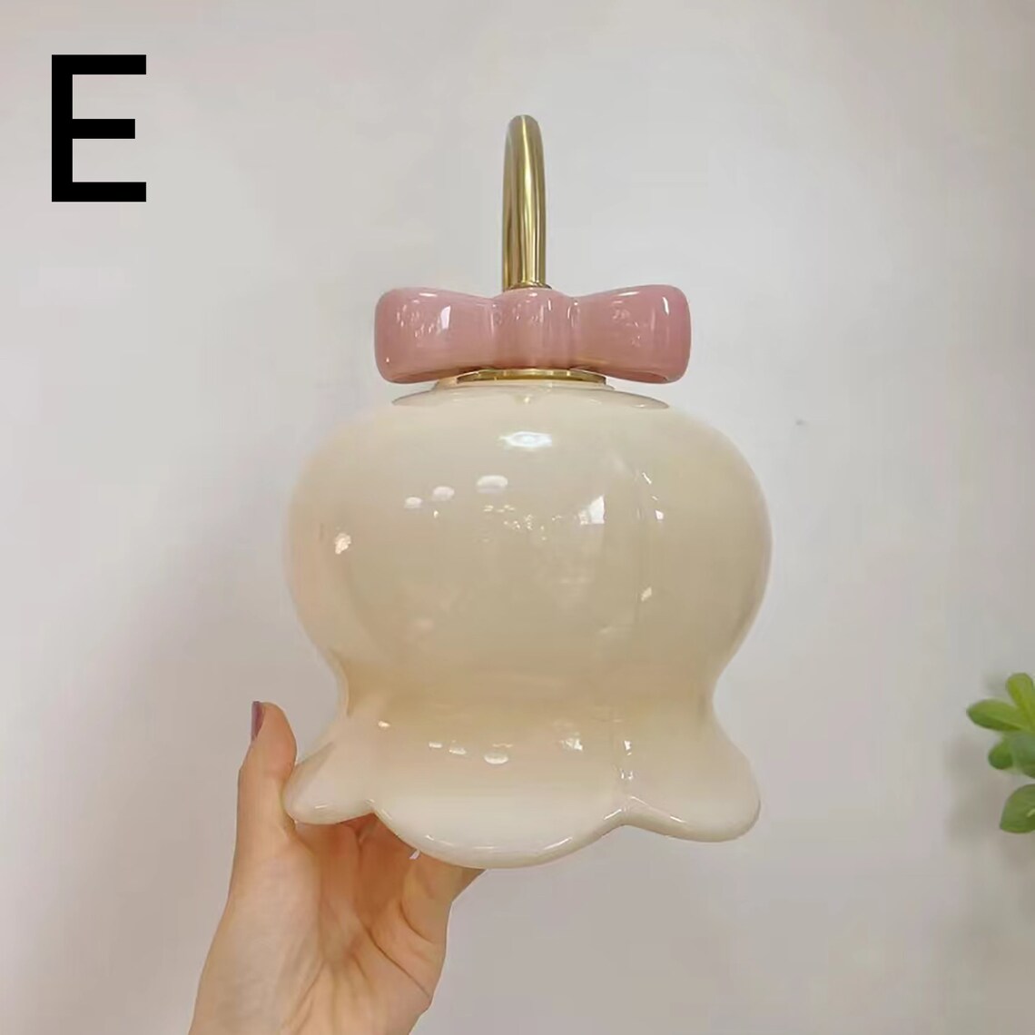 Bellflower Bow Wall Sconce Modern Cream Glass Wall Lights - Etsy