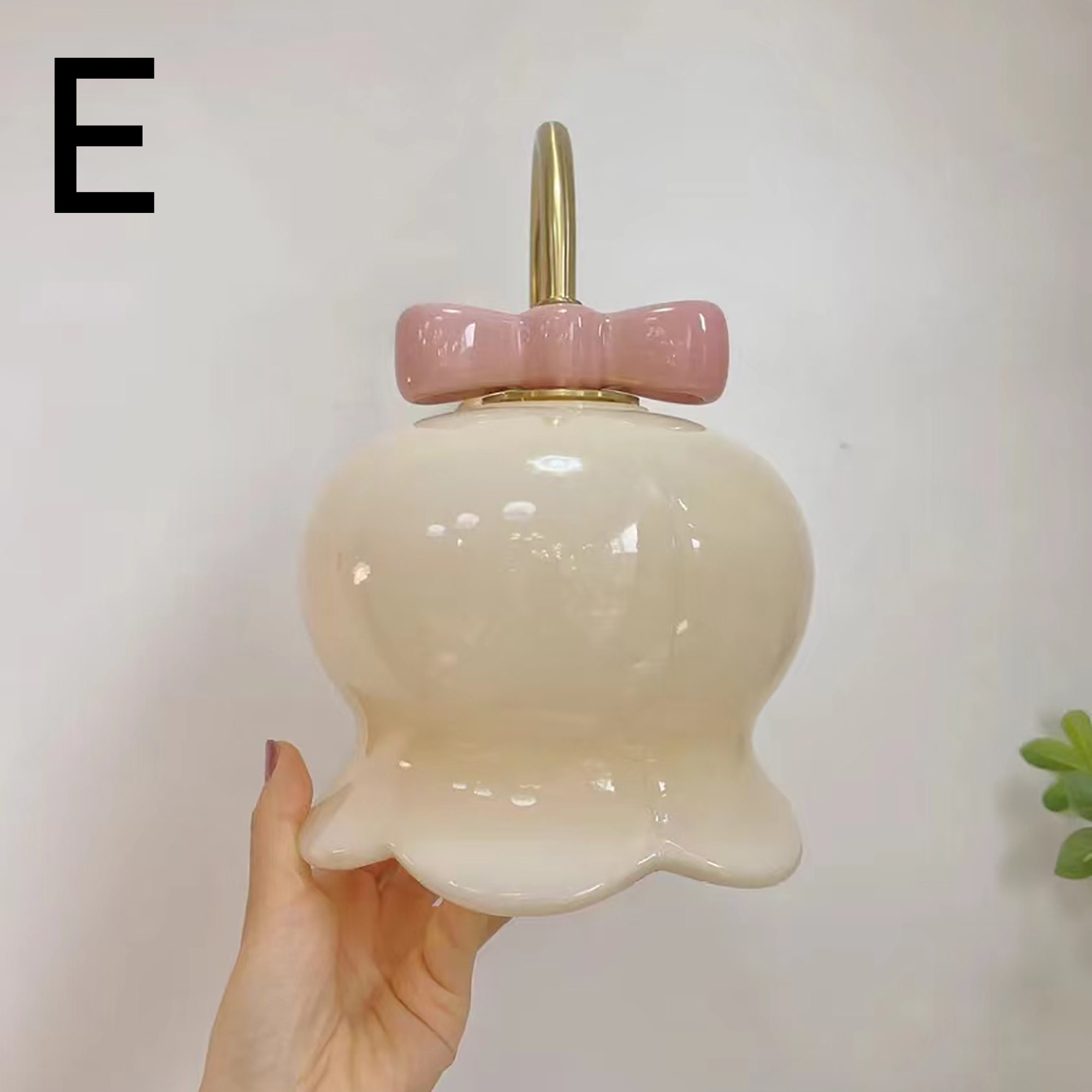 Bellflower Bow Wall Sconce Modern Cream Glass Wall Lights - Etsy