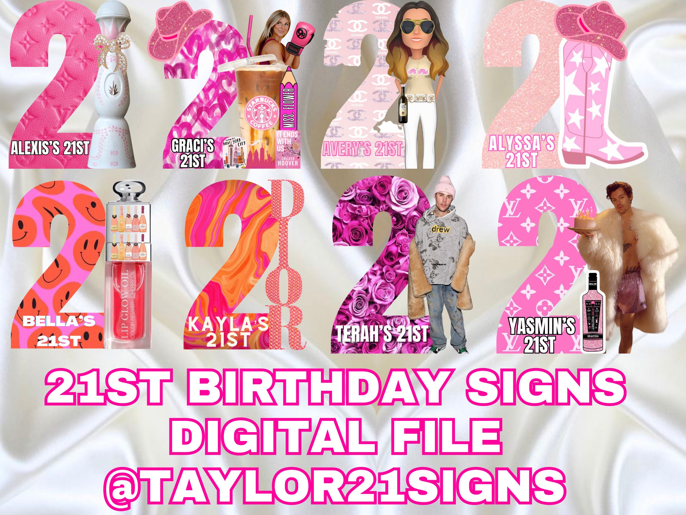 21st Birthday Party Sign