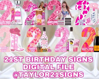 21st Birthday Sign - Etsy