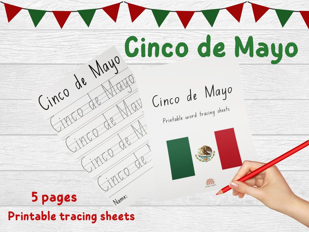 Preschool Printable Cinco De Mayo Activities Tracing Printable ...