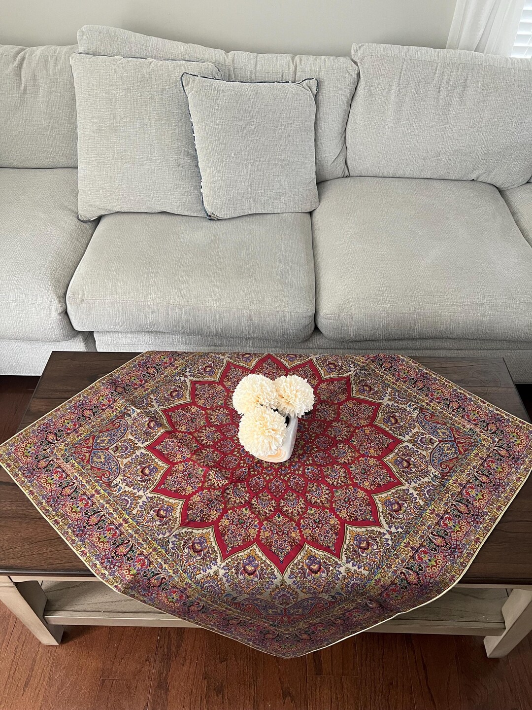 Handmade Silk Sateen Termeh Tablecloth: Persian Wedding Sofreh ...