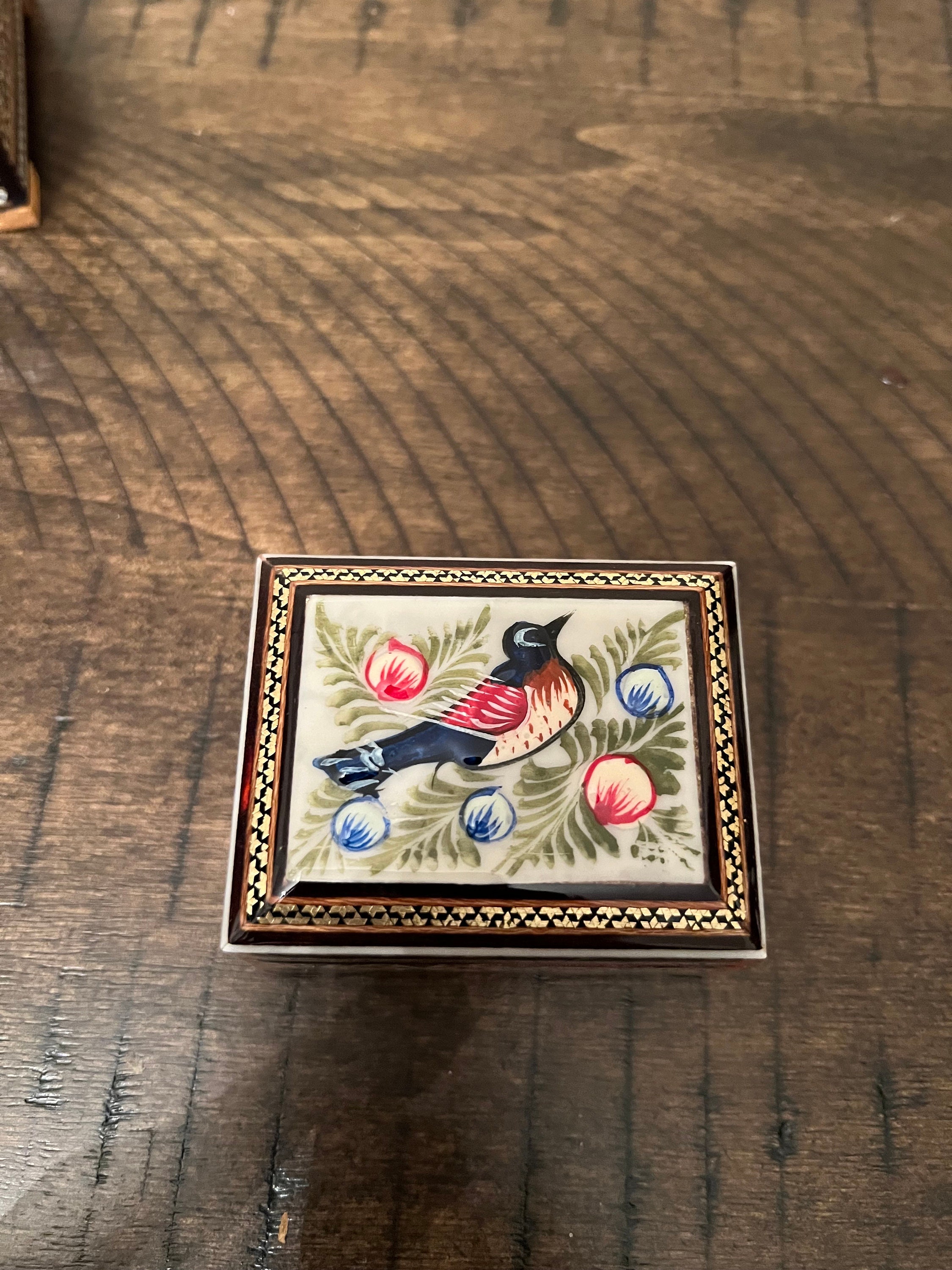 Persian Handmade Wooden Jewelry Box khatam 2x3 Unique Gift Khatam Kari ...