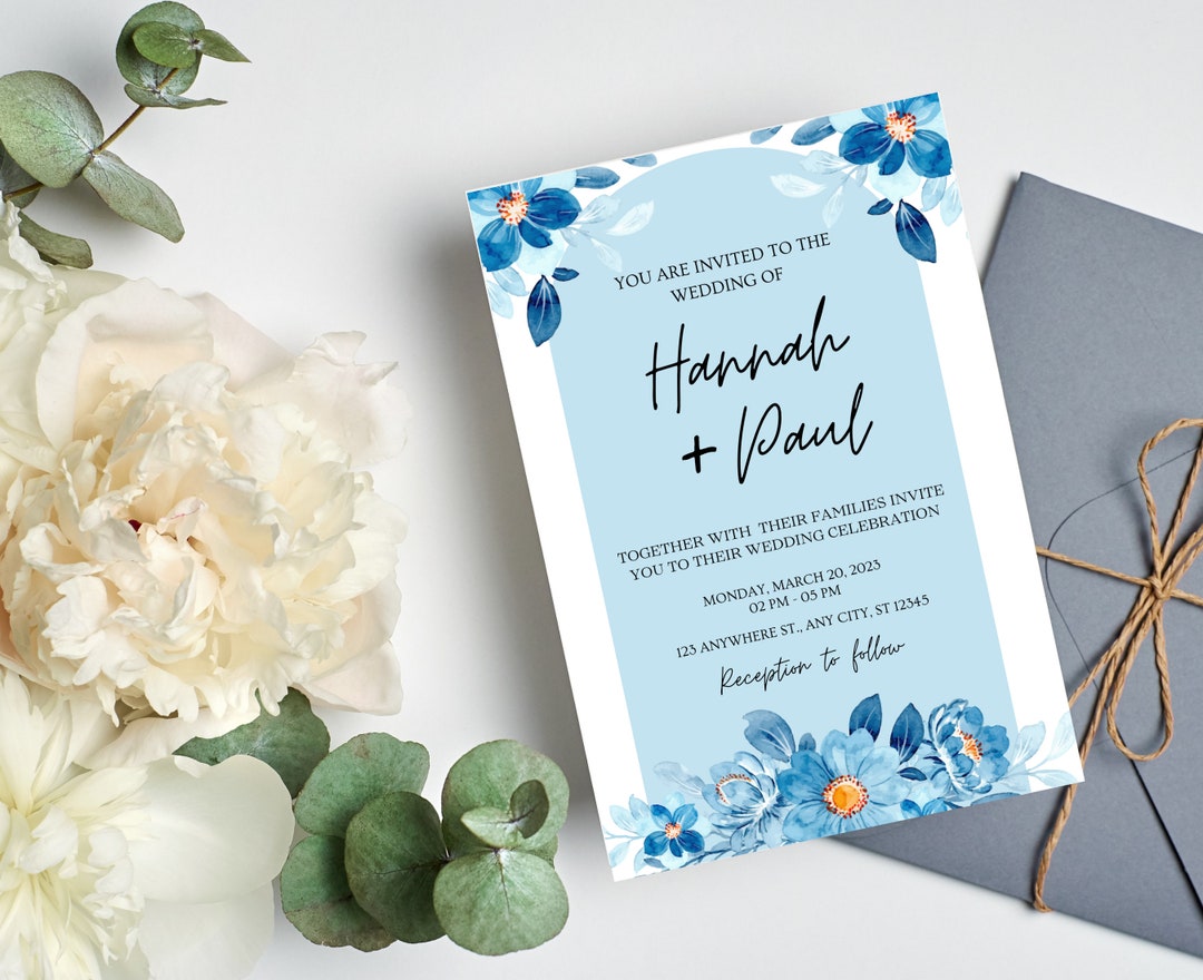 Electronic Wedding Invitation Template Photo Invitation Note Digital ...