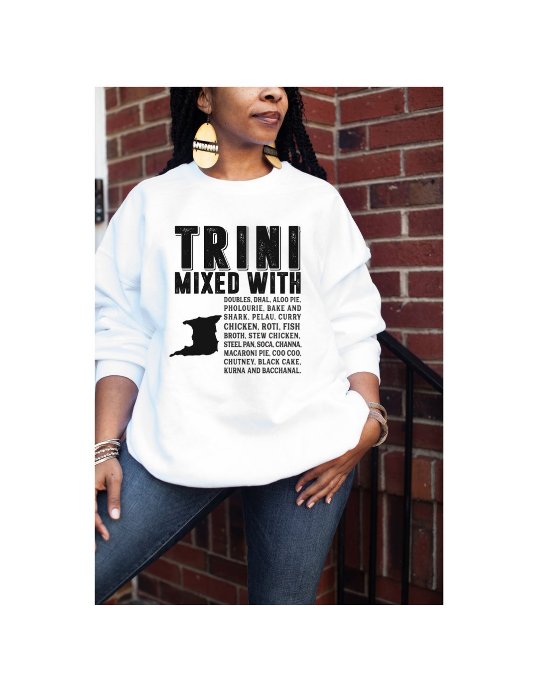 Trinidadian Hoodie, Trinidad Heritage Shirt, Trini Girl Hoodie ...