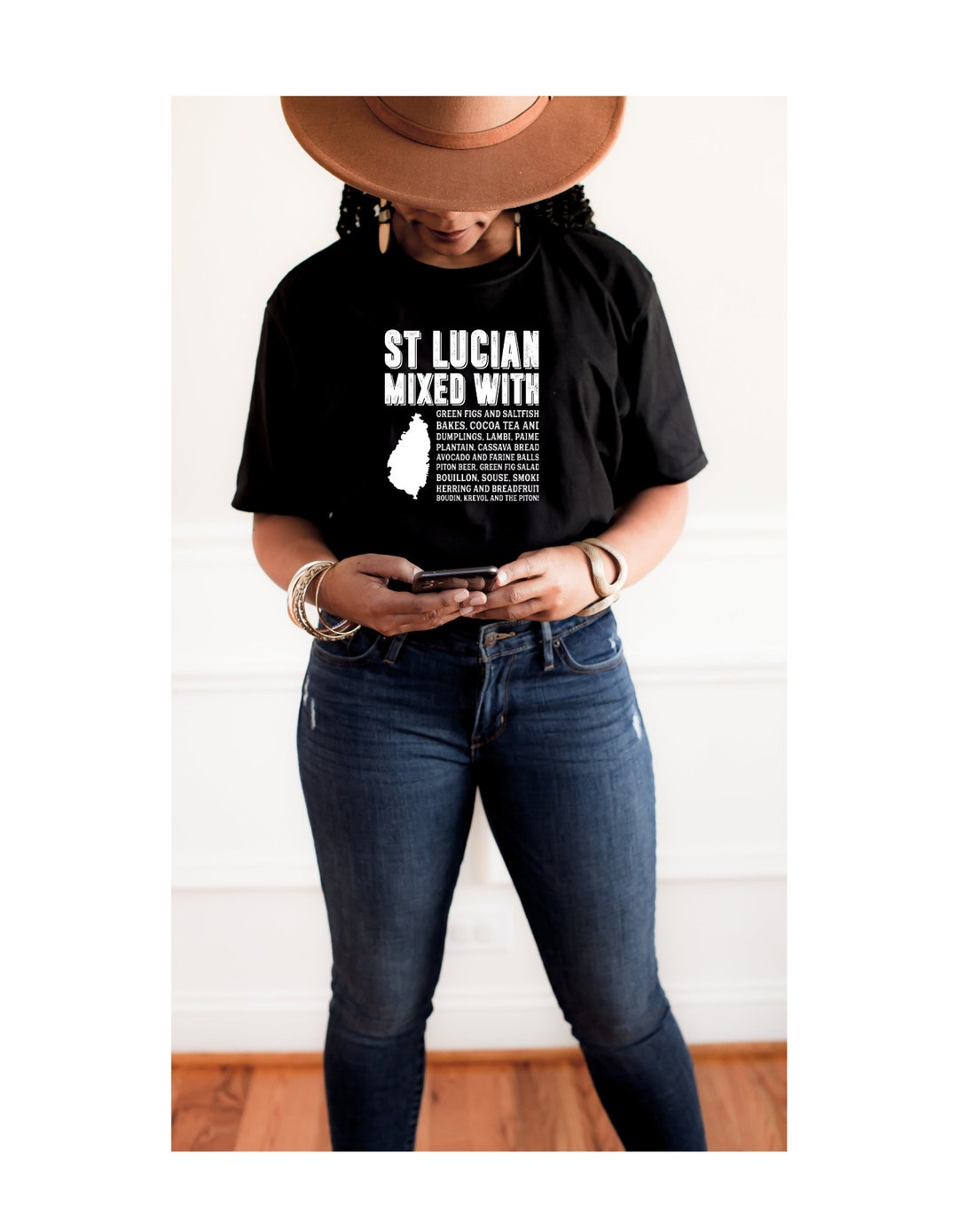 ST LUCIAN MIXED T-shirt | Food Lover Tee | Saint Lucia Gift Idea ...