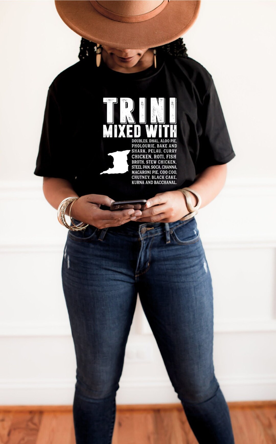 TRINIDADIAN MIXED WITH T-shirt, Trinidad Heritage Shirt, Trini Girl Tee ...