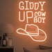 Giddy up Cowboy Neon Sign| Wild West Home Decor| Vintage Western Neon ...