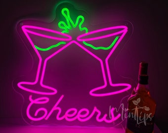 Neon Martini Signs - Etsy