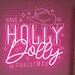 Have A Holly Dolly Christmas Neon Sign| Western Xmas LED Decor| Retro ...