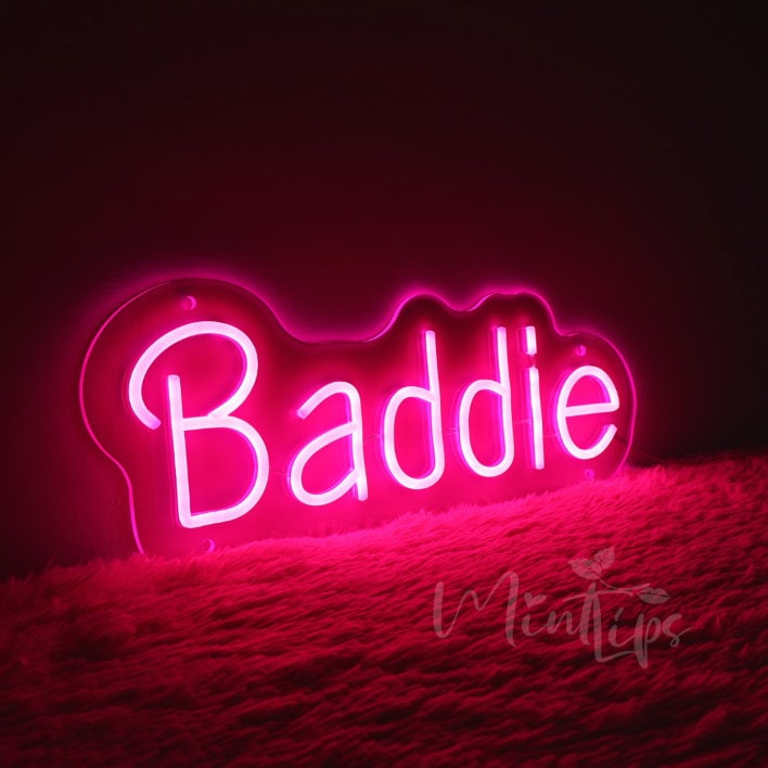 Baddie/bestie Neon Sign Custom Retro Neon Sign Decor - Etsy