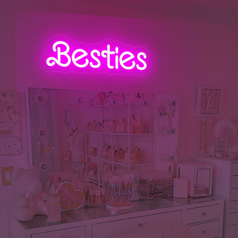 Baddie/bestie Neon Sign Custom Retro Neon Sign Decor - Etsy