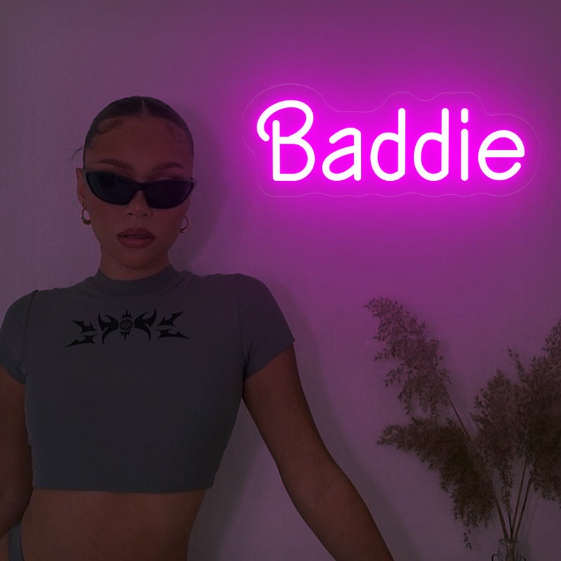 Baddie/bestie Neon Sign Custom Retro Neon Sign Decor - Etsy