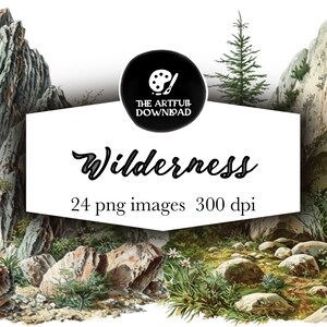 Wilderness Clip Art, Png Images, Digital Product, Printable, Download ...