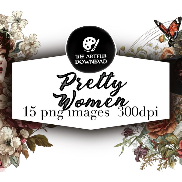 Pretty Woman Clip Art - Etsy