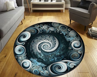 Vortex Rug , 3D Vortex Illusion, Rectangular Version Rug, Vortex ...