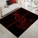 Devil Star Rug Devil Pattern Rug Satanic Rug Living Room - Etsy