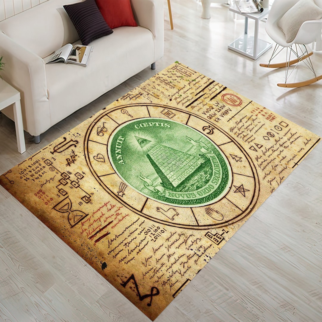 Illuminati Rug: Masonic Third Eye Pyramid Pattern - Etsy