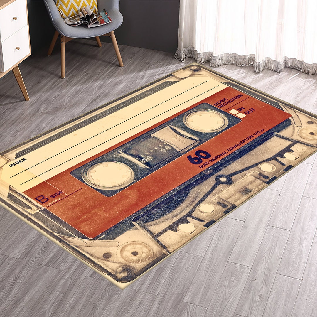 Classic Cassette Rug, 90s Rug, Tape Rug, Retro Design Rug, Non Slip ...