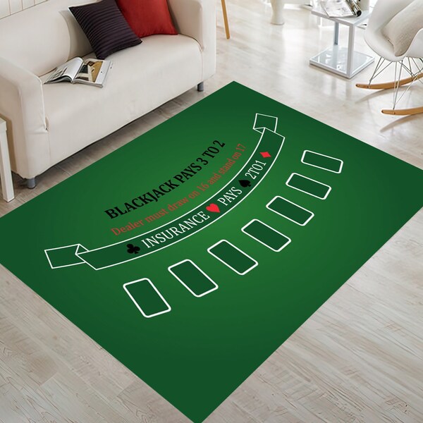 Black Playing Cards Rug - Etsy