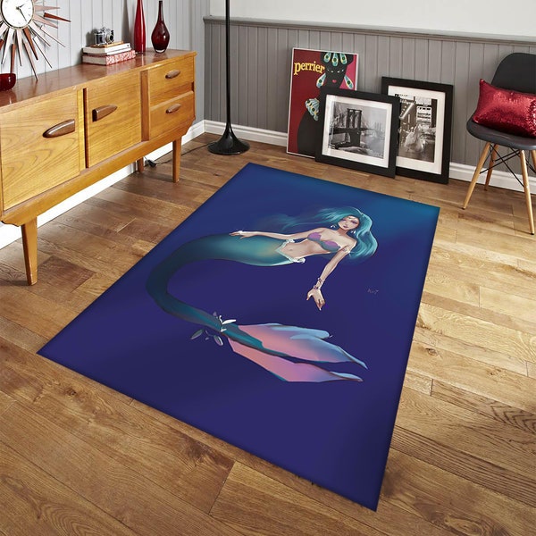 Mermaid Area Rug - Etsy