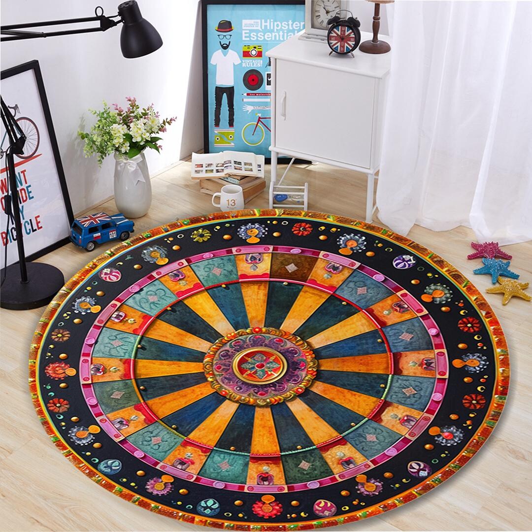Dartboard Rug, Round Rug, Dartboard Round Rug, Dart Rug, Dart Board Rug ...