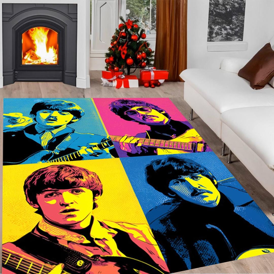 The Beatles, the Beatles Rug,the Beatles Gift,music Rug,fan Rug,musical ...
