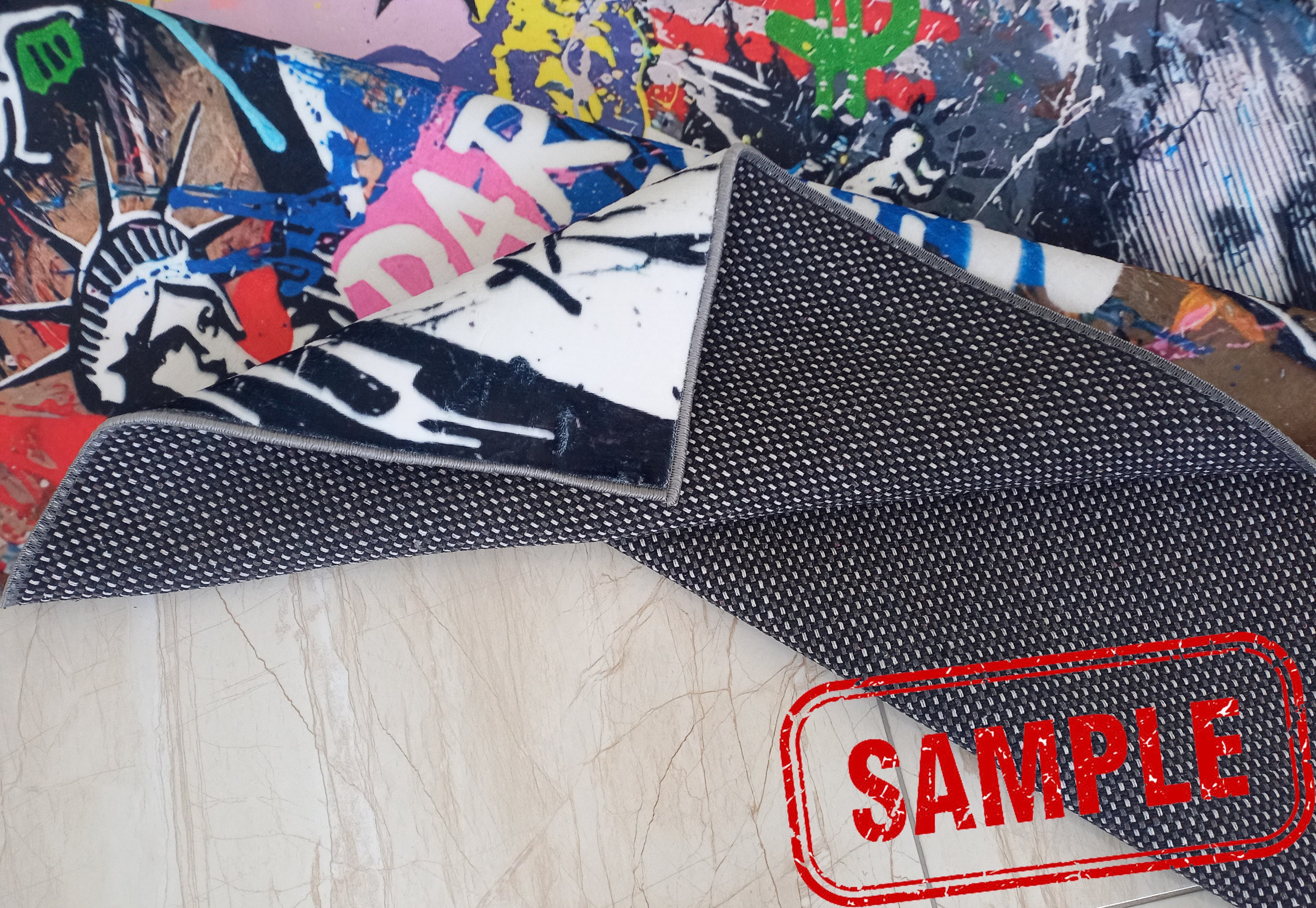 Neon Rug Neon Citycity Pattern Rug Color City Rug Night - Etsy