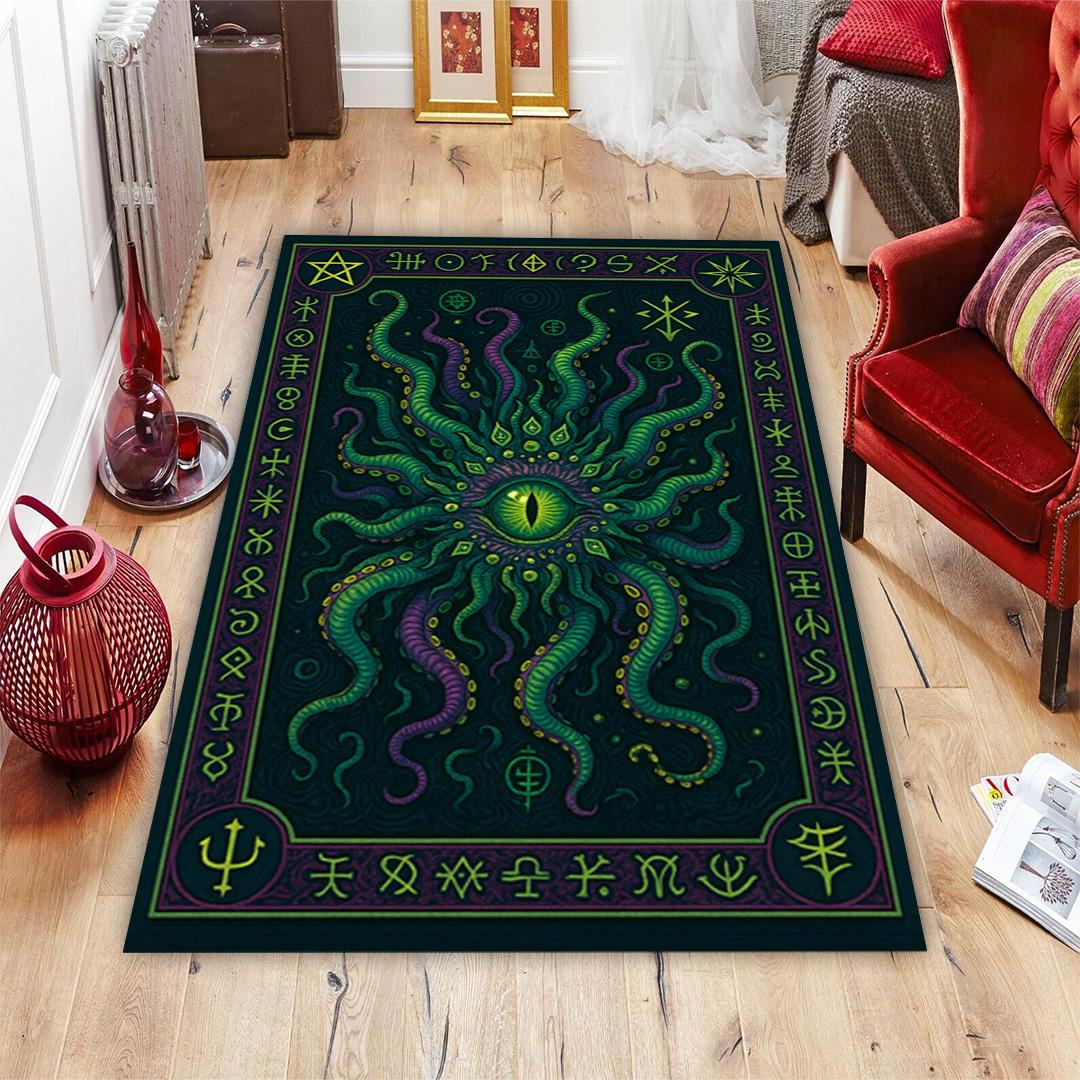 Lovecraftian Cthulhu Rug: Eldritch Eye Gothic Horror Decor - Etsy