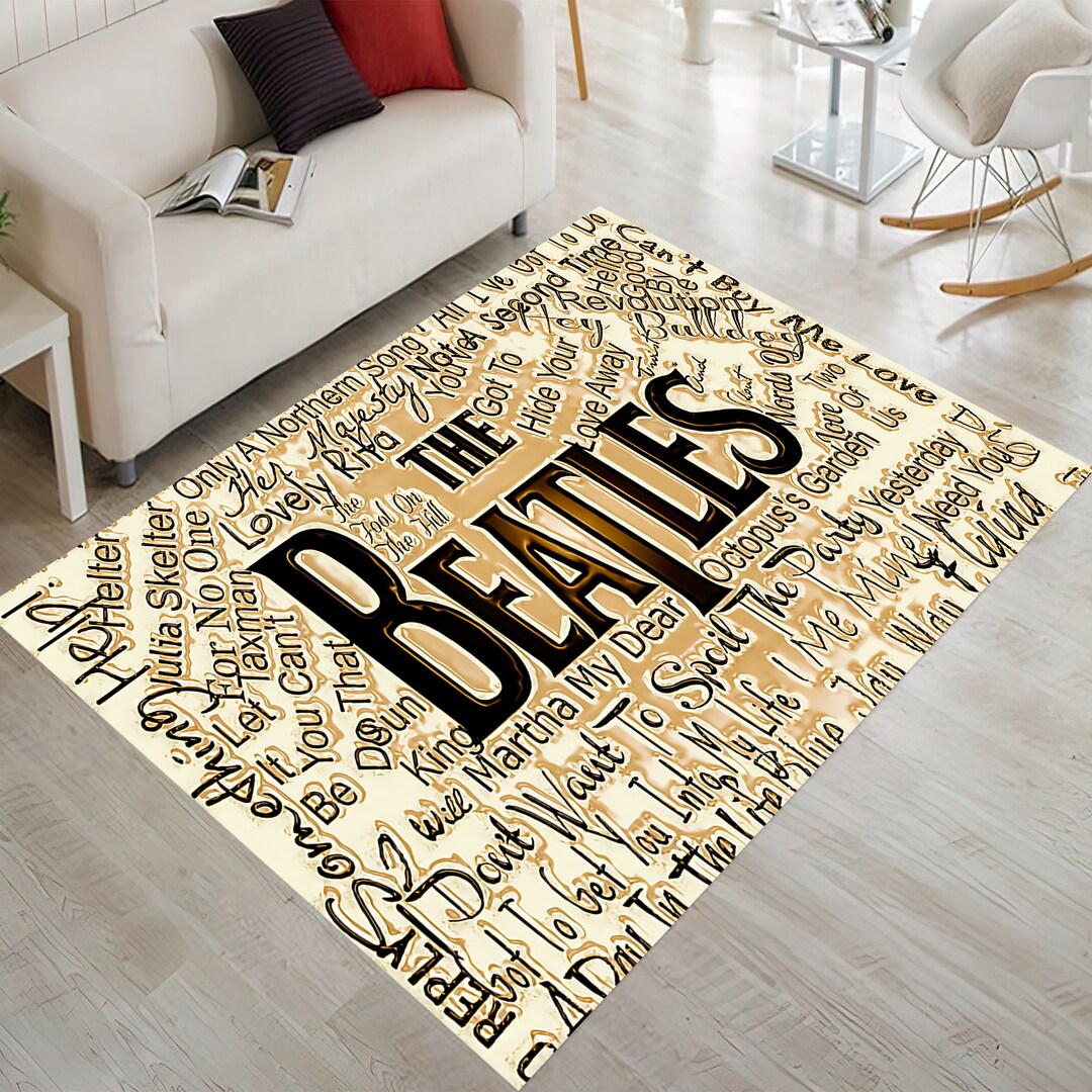 The Beatles, the Beatles Rug,the Beatles Gift,music Rug,fan Rug,musical ...
