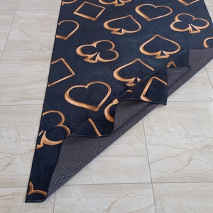 Poker Card, Playing Cards Symbols,poker Game,casino Party Decor Rug ...