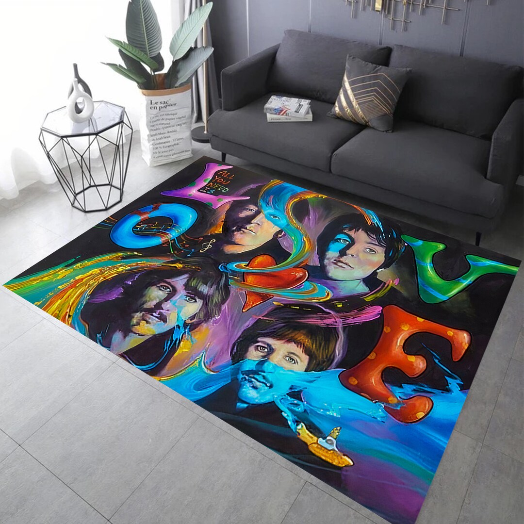 The Beatles, the Beatles Rug,the Beatles Gift,music Rug,fan Rug,musical ...