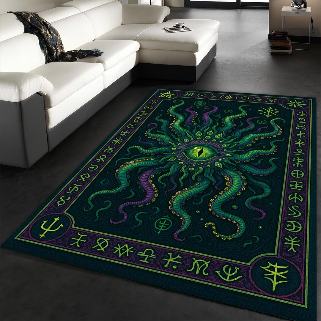 Lovecraftian Cthulhu Rug: Eldritch Eye Gothic Horror Decor - Etsy