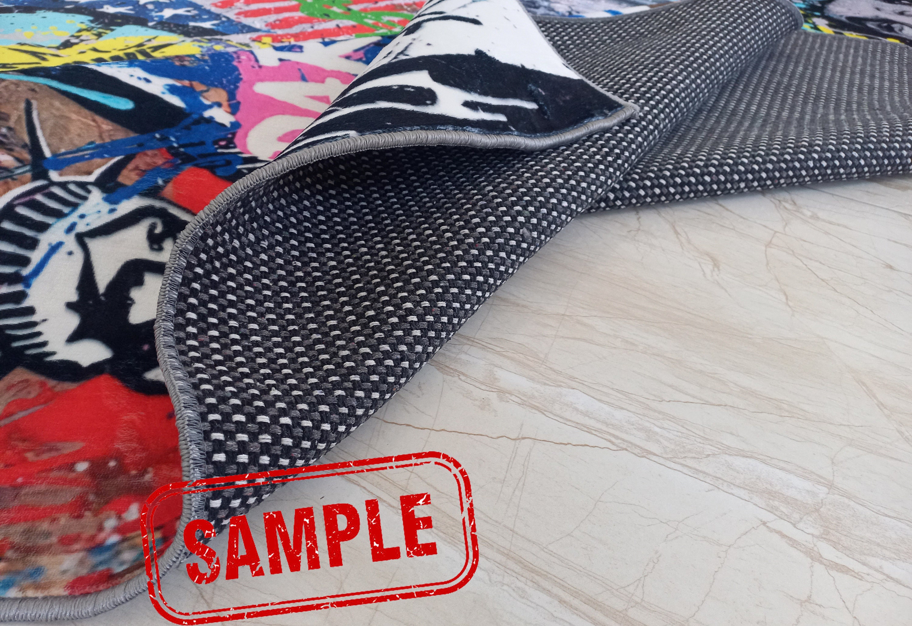 Neon Rug Neon Citycity Pattern Rug Color City Rug Night - Etsy