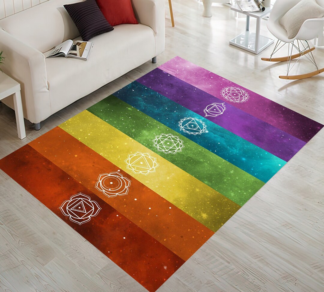 Chakra Rug, Pop Art, Pop Art Rug,meditation Rug, Pop Art Pattern Rug ...