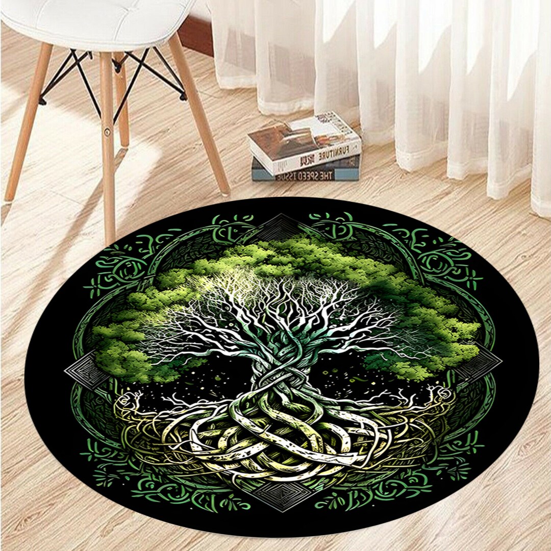 Tree of Life, Tree of Life Rug, Tree of Life Round Rug, Tree of Life ...