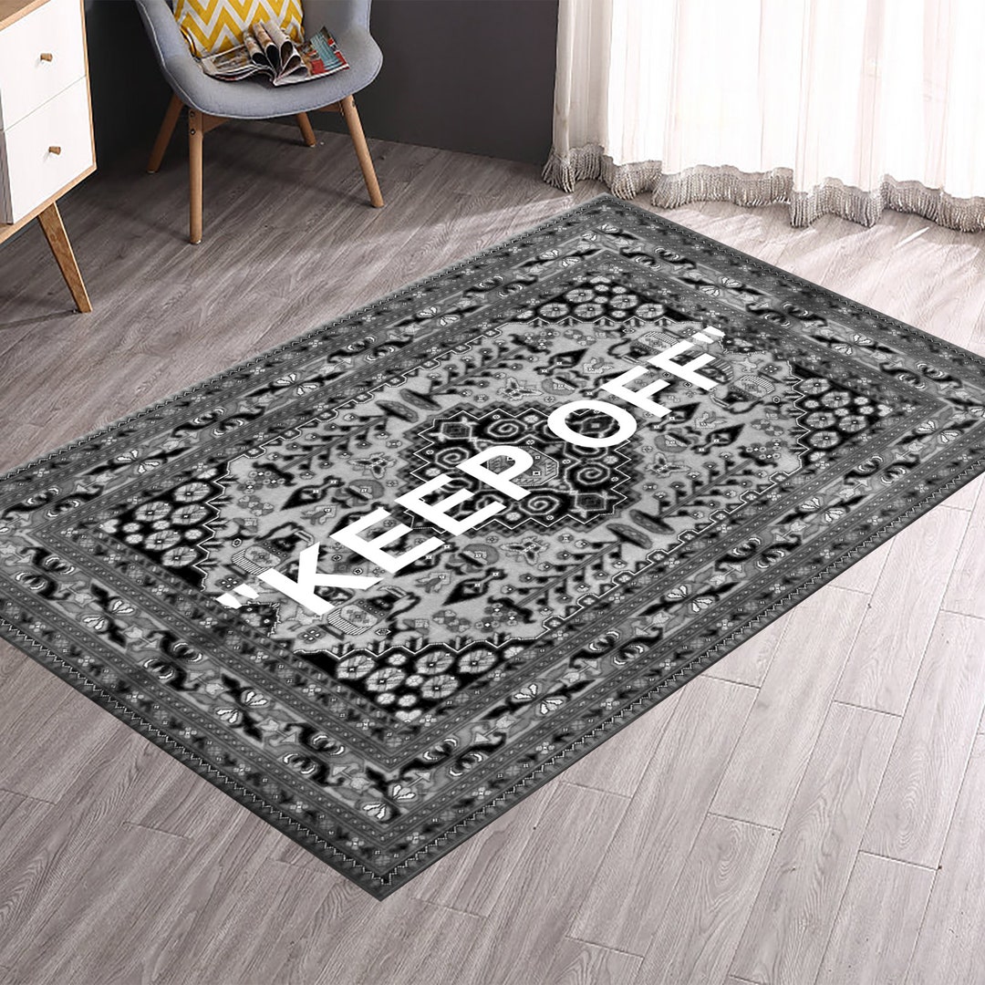 Keep off Rug Living Room Rug Ethnic Rug Minimalist Rug - Etsy