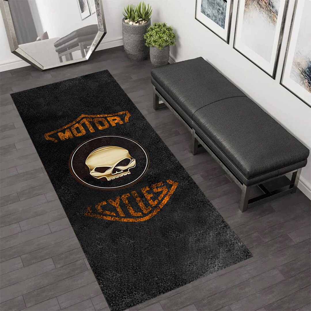 Motorcycle Rug, Motorcycle Fan, Motorcycle Runner Rug,motorcycle Rider ...