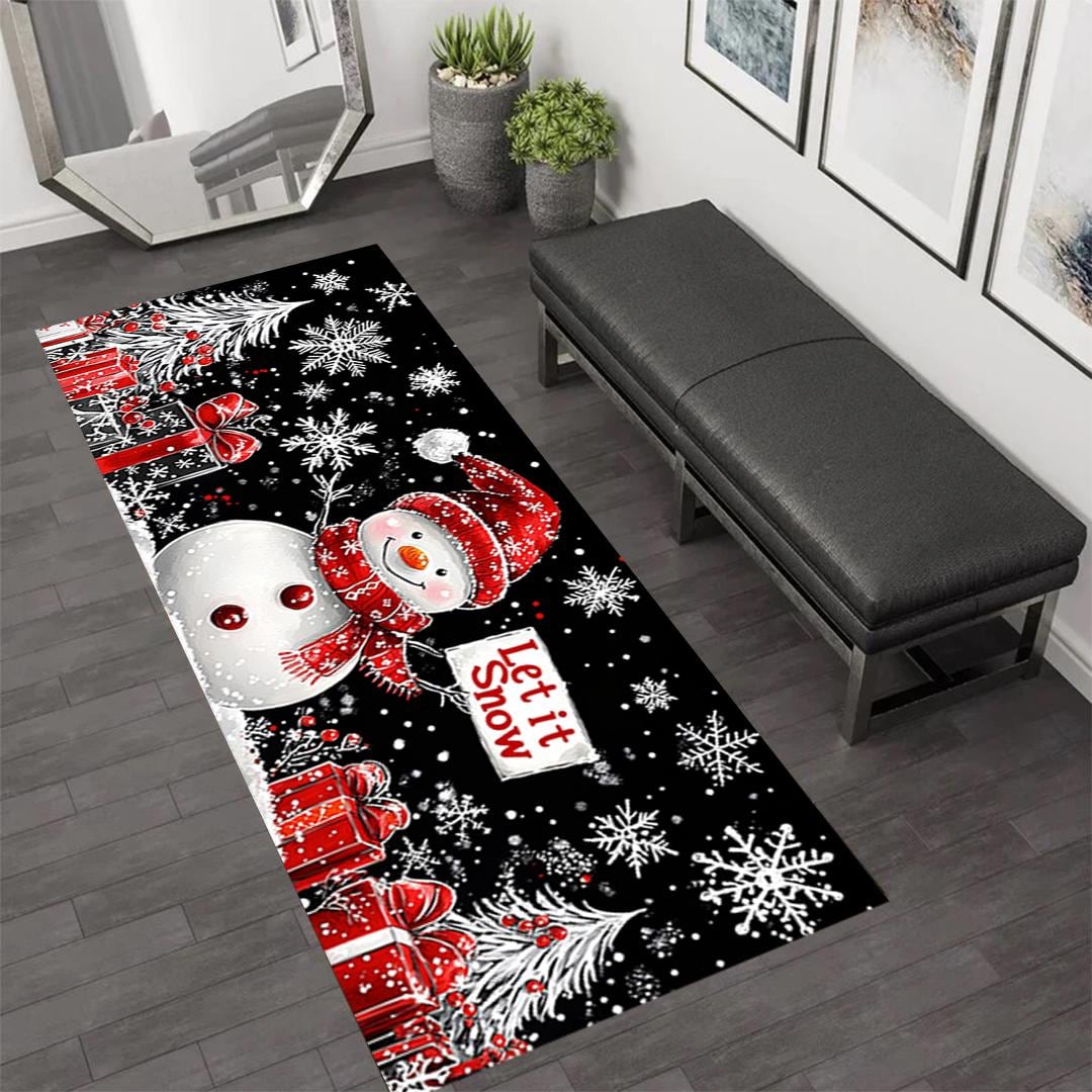 Snowman Rug, Christmas Rug, Snowflake Rug, New Year Rug, Gift Packages ...
